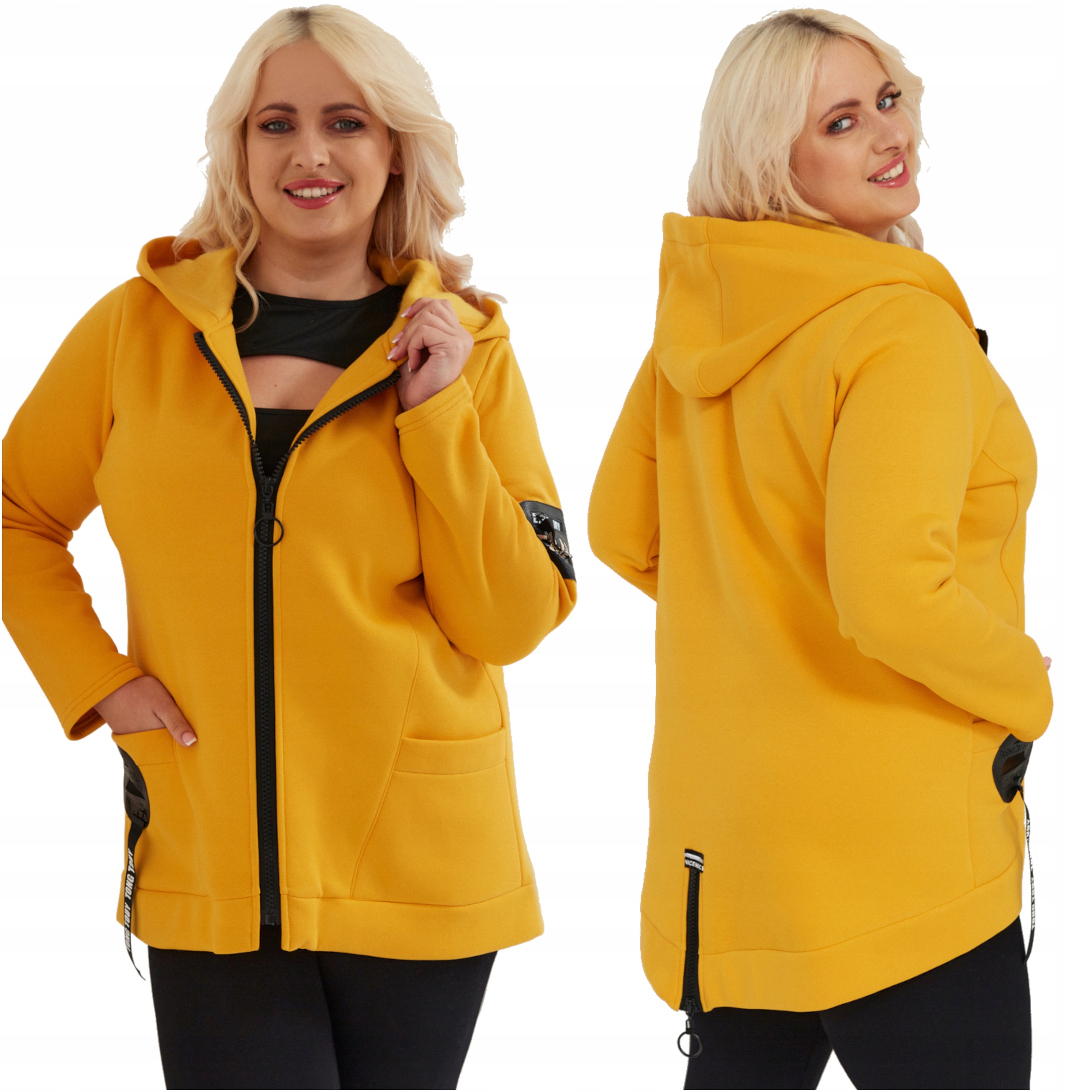 Bluza Damska Długa Rozpinana Z Kapturem Bawełniana • Cena, Opinie ...