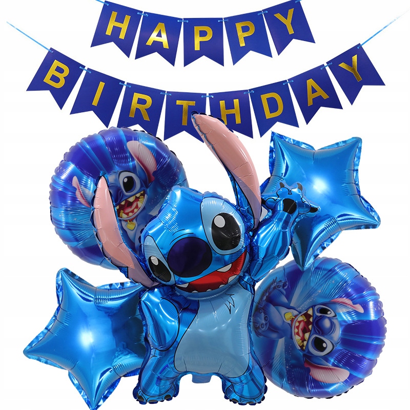 Zestaw balonów urodzinowych Lilo & Stich sdz - 20 (5906623720620) • Cena, Opinie • Balony ...