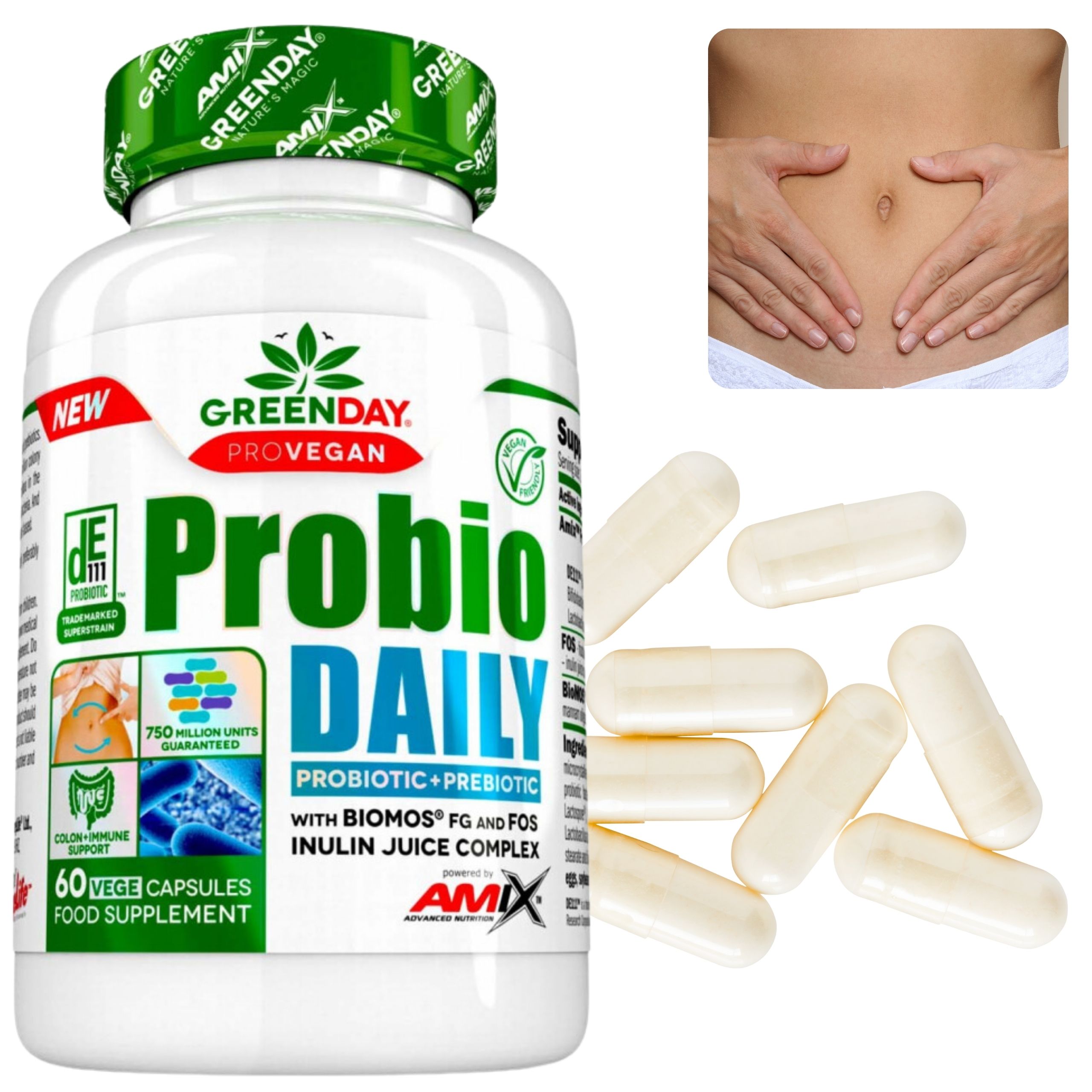 Probiotikum Prebiotikum Inulín Doplnok na črevá bacillus subtilis ...