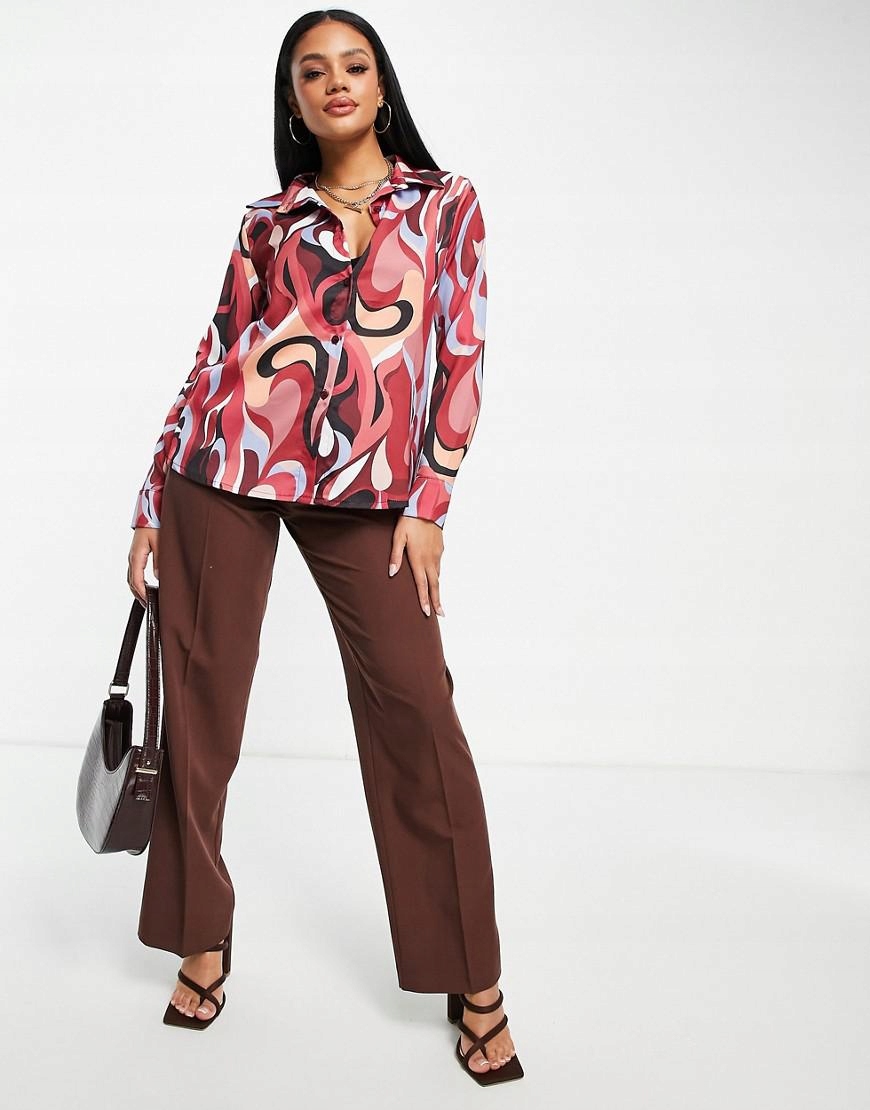 I SAW IT FIRST _ZT R9Z WZORZYSTA KOSZULA _/ S - porównaj ceny - Allegro.pl