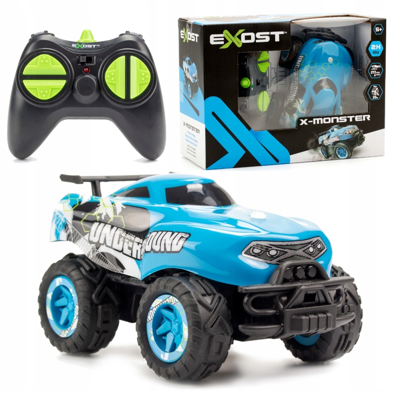 EXOST AUTO NA DÁLKOVÉ OVLÁDÁNÍ X-MONSTER VOZIDLO + DÁLKOVÉ OVLÁDÁNÍ MINI AUTO 5+ za 454 Kč - Allegro