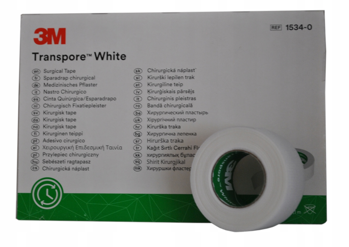TRANSPORE WHITE 3M PRZYLEPIEC 2,5cm x 9,1m 12SZT - porównaj ceny ...