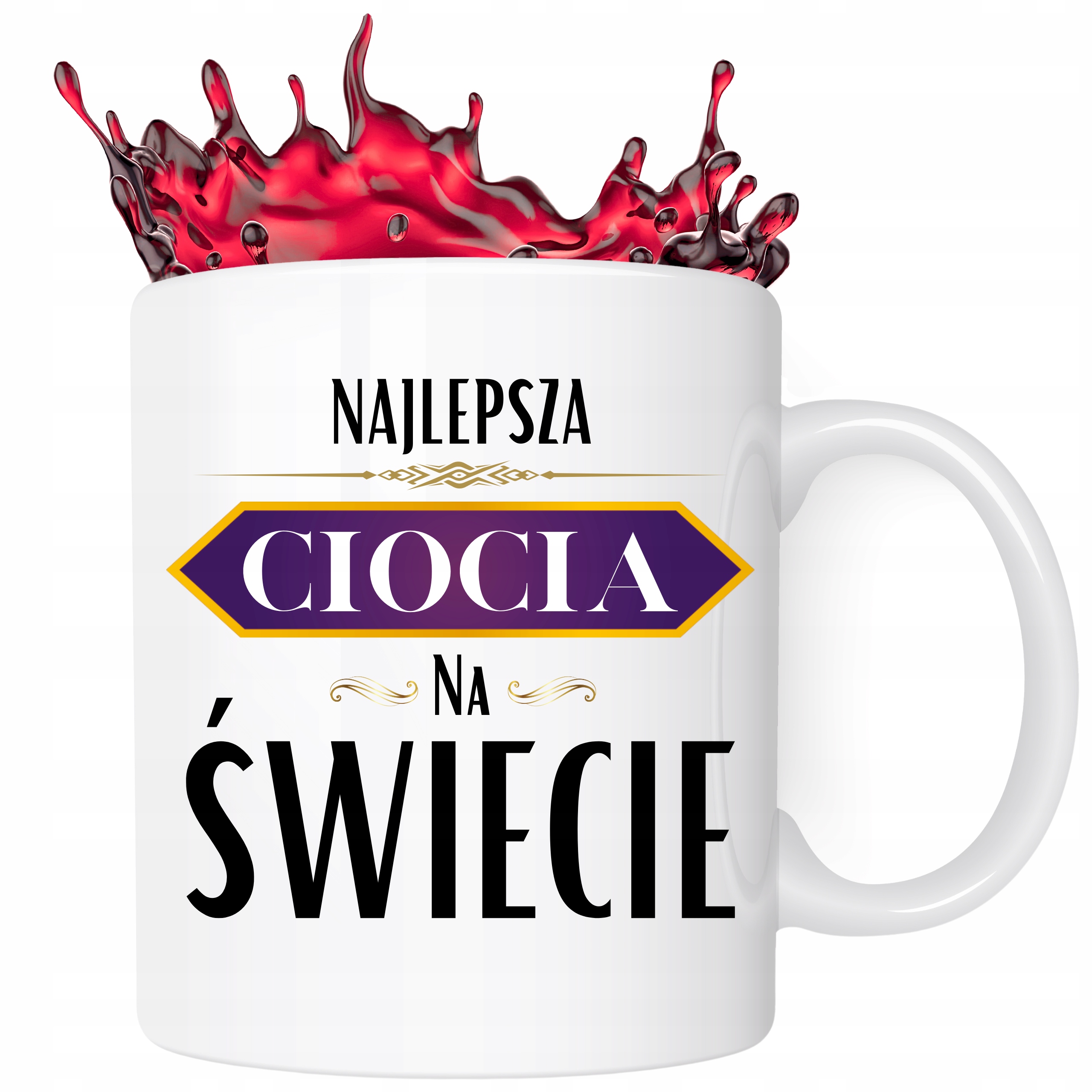 Kubek CupLife ŚMIESZNY KUBEK DLA CIOCI ceramika 330 ml (5905471780510) • Cena, Opinie • Kubki ...