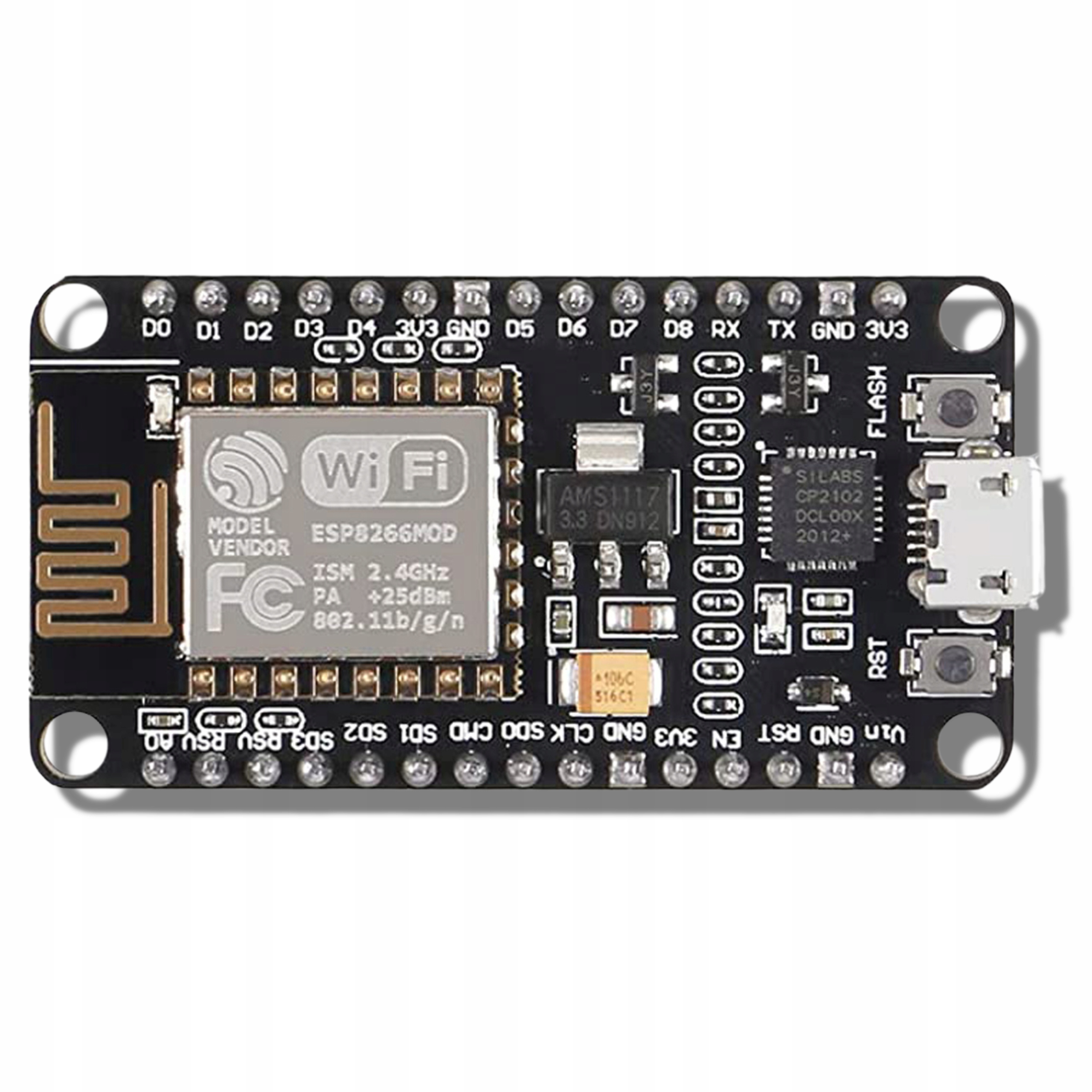 ESP8266 CP2102 WiFi modul NodeMcu V2 za 102 Kč - Allegro