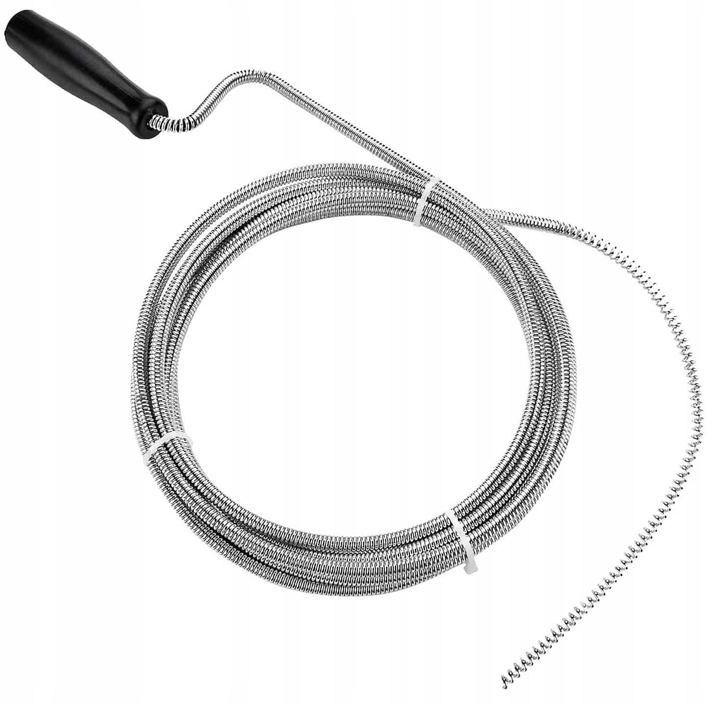 SPIRALA KANALIZACYJNA 3m RUR ŻMIJKA KANALIZACYJNA DO PRZETYKANIA RURY ...