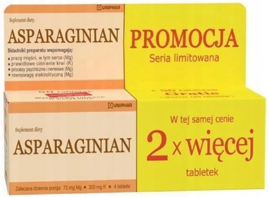 Asparaginian Magnezu Potasu 100 TABLETEK 12331834218 - Allegro.pl Asparaginian Magnezu Potasu 100 TABLETEK 12331834218 - Allegro.pl