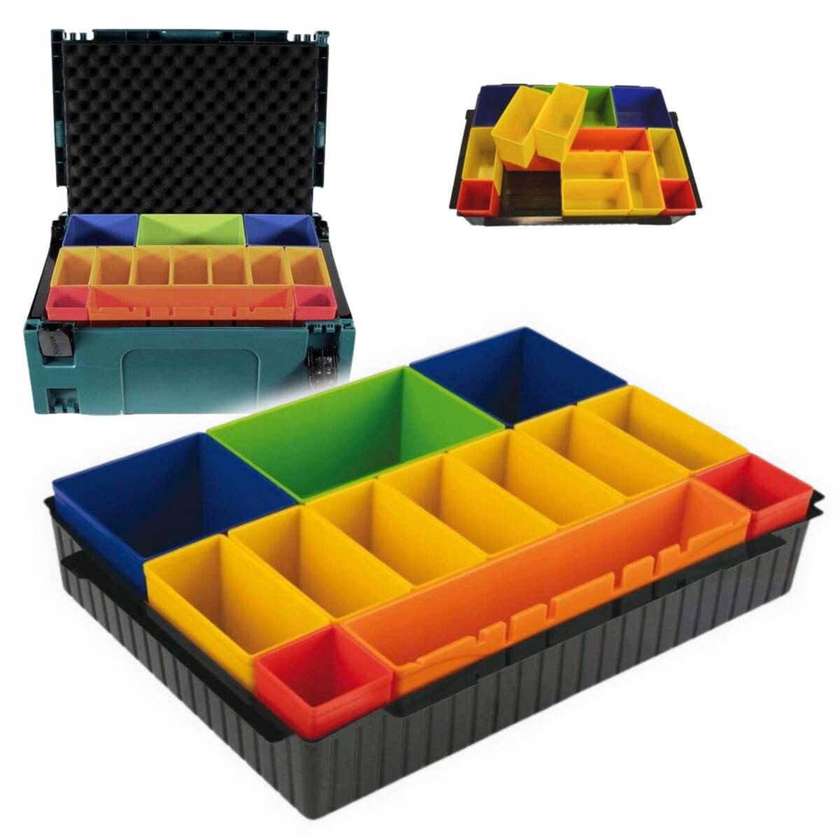 WKŁAD Z KOLOROWYMI PUDEŁKAMI DO WALIZKI MAKPAC MAKITA P-83652 ...