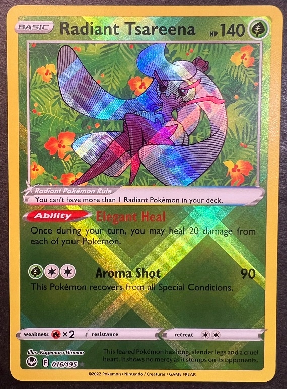 Pokemon TCG Radiant Tsareena kártya (016/195) Fényes Holo, • Ár ...