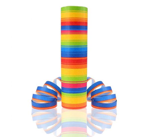 SERPENTYNA serpentyny KOLOROWE tęczowe urodziny 4m 12575942347 - Allegro.pl