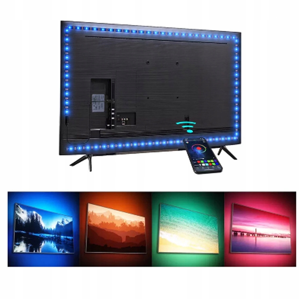 Smart Taśma Led RGB TV 2m NOUS F7 - porównaj ceny - Allegro.pl