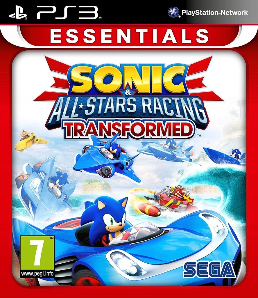 Sonic & All-Stars Racing Transformed PlayStation 3 PS3 új 1-4 játékos ...