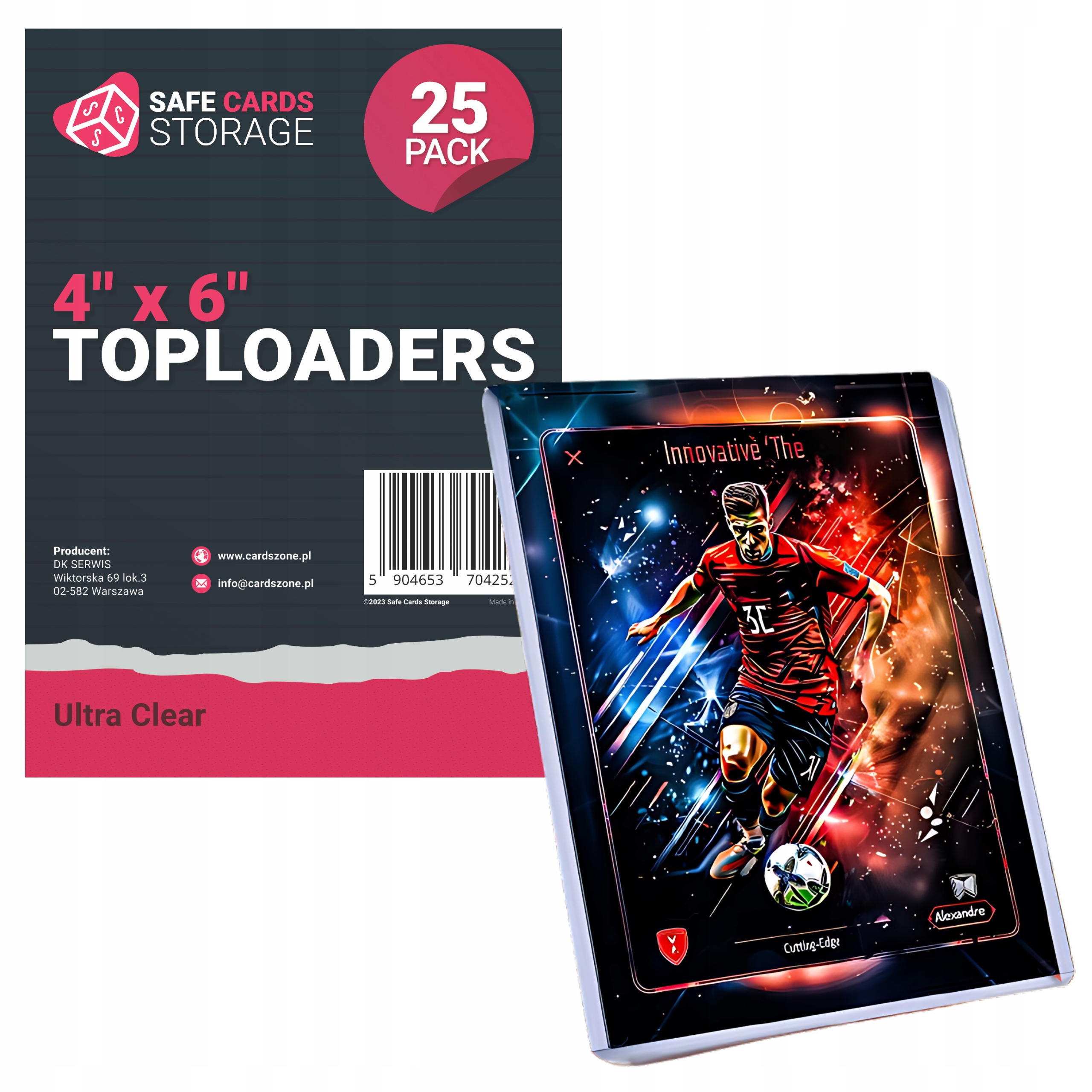 Toploader 4" x 6" na karty XXL Karty Sportowe Pokemon MTG TCG Ultra ...