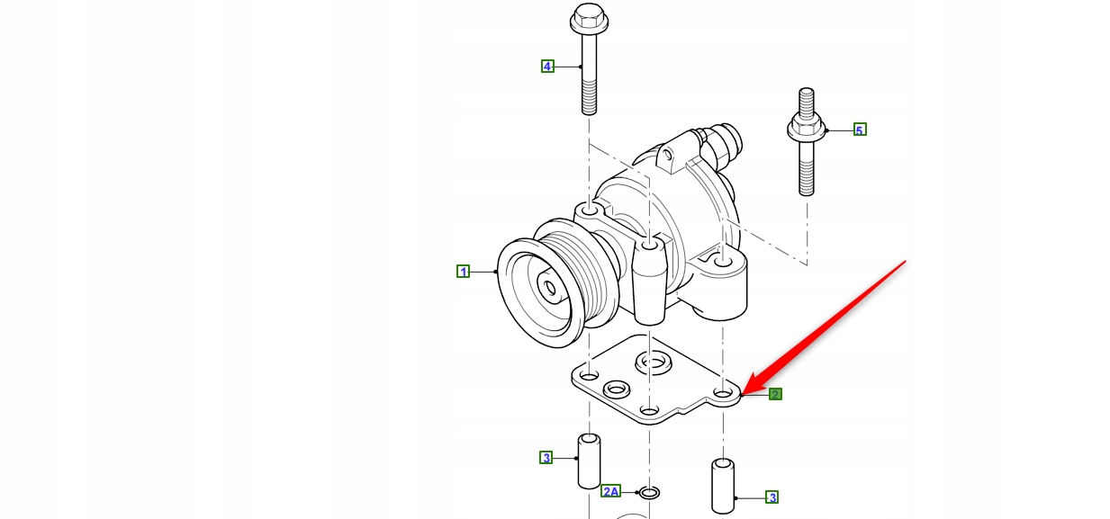 Ford OE 1103683 uszczelka pompy vacum • Cena, Opinie - Allegro