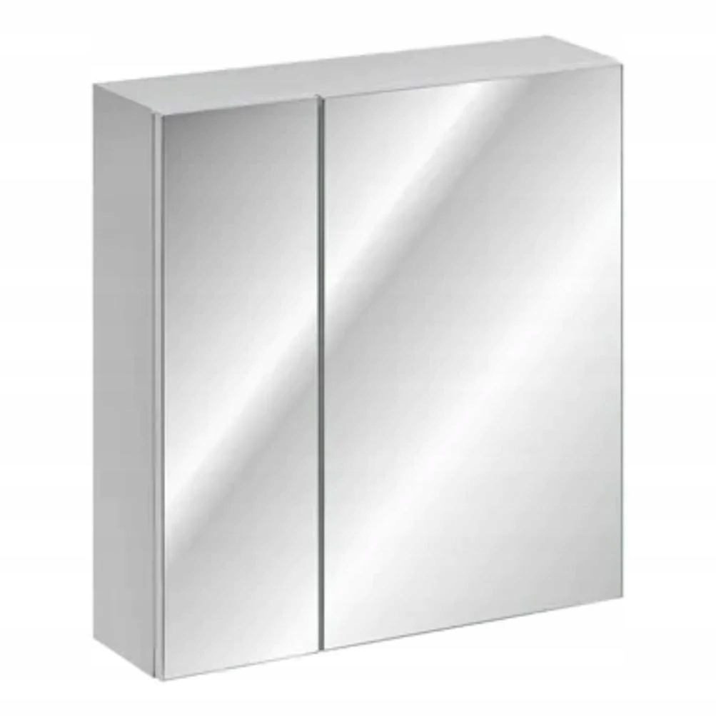 Szafka z lustrem Comad 84-60-B-2D biała • Cena, Opinie - Allegro