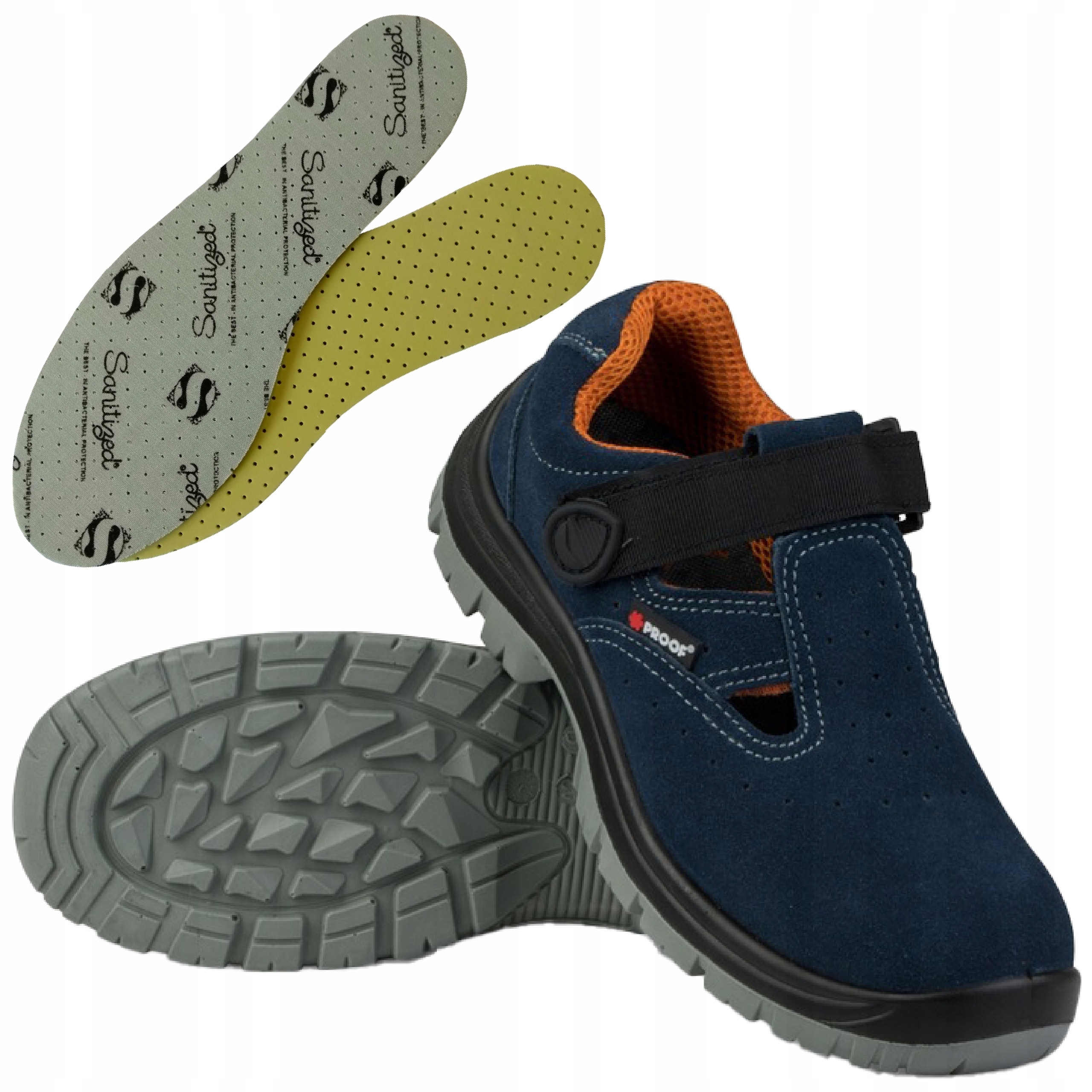 BUTY SANDAŁY ROBOCZE DAMSKIE OBUWIE OCHRONNE BHP PROOF S1 rozm 35 ...