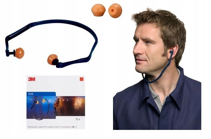 Wkładki, zatyczki douszne przeciwhałasowe 3M 1310 (4054596139541) • Cena, Opinie • Ochrona ...