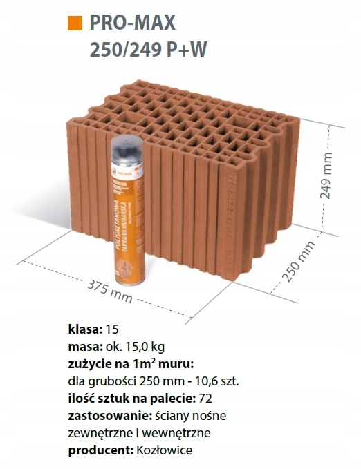 Pustak szlifowany Cerpol Kozłowice PRO-MAX 25 P+W • Cena, Opinie ...