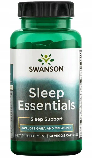 SWANSON ESSENTIALS SLEEP GABA melatonina SEN RELAX 60kaps (087614071046 ...