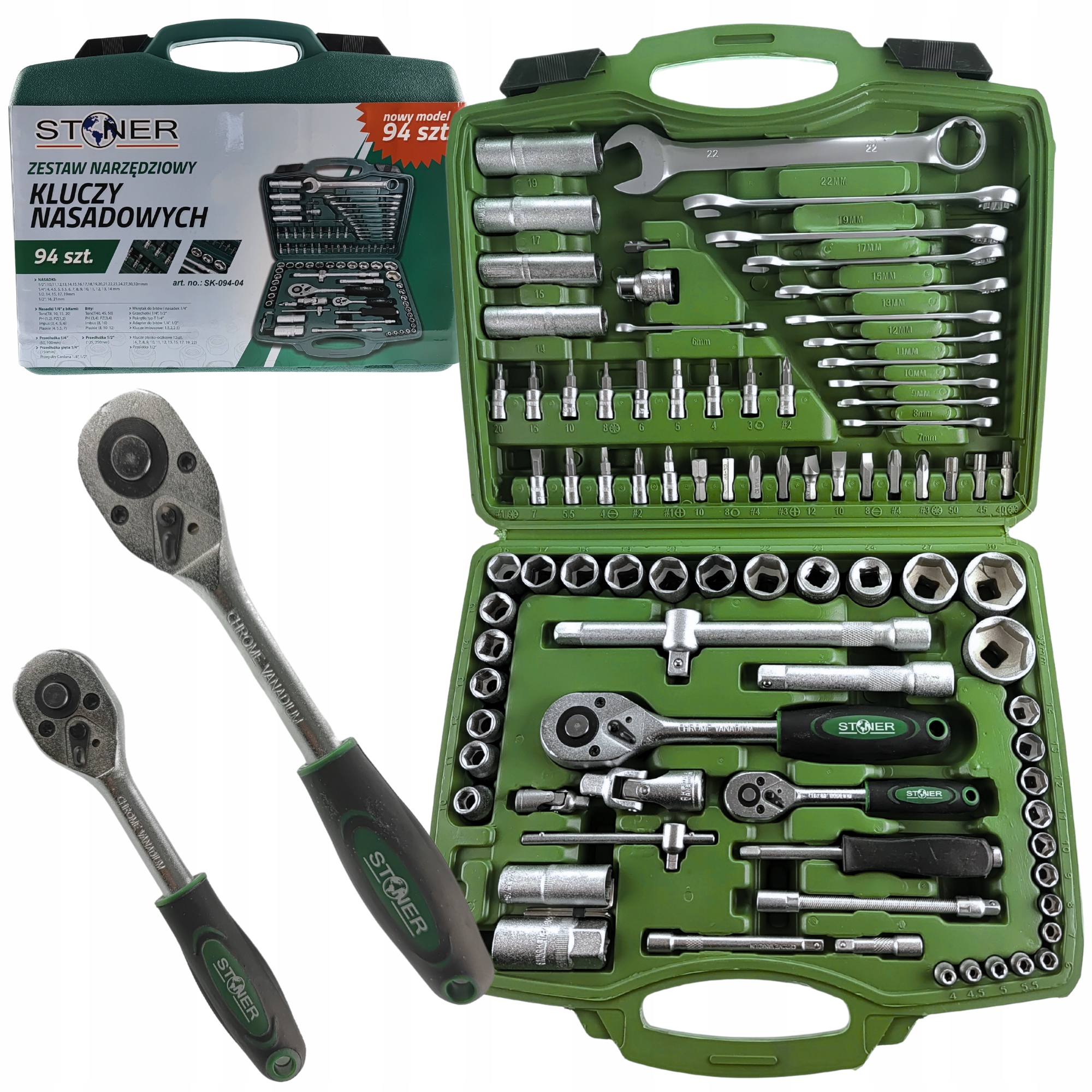 Zestaw kluczy nasadowych Stoner SK-094-04 5907589369564 za 121.20PLN z Wojkowice Kościelne ...