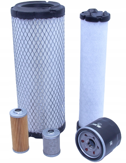 Filtry YANMAR SV20, SV22 - kpl. T600, SK3685, SK3681, SA16074, SA16190 ...