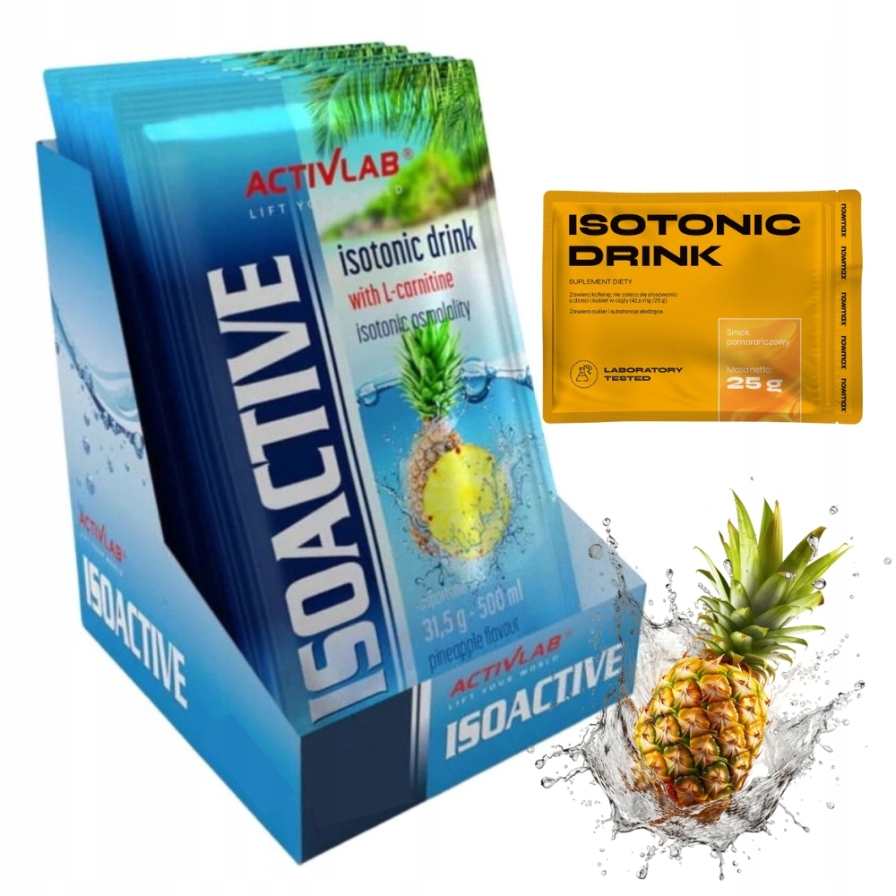 ACTIVLAB ISOACTIVE 25x31.5G NAPÓJ IZOTONICZNY + PRÓBKA ISOTONIC DRINK ...