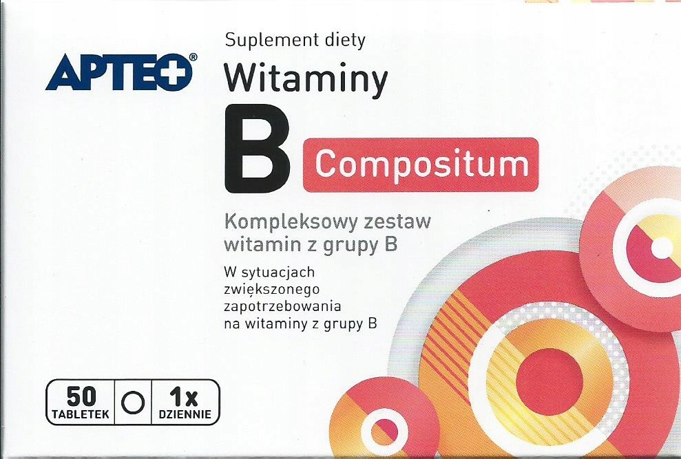 Kompleks zestaw witamin z grupy B Vitaminum B Compositum APTEO 50 ...