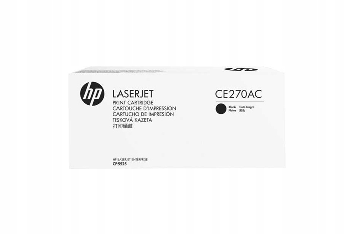 Toner HP 650A Blk Contract LJ Toner Cartridge CE270AC czarny (black ...