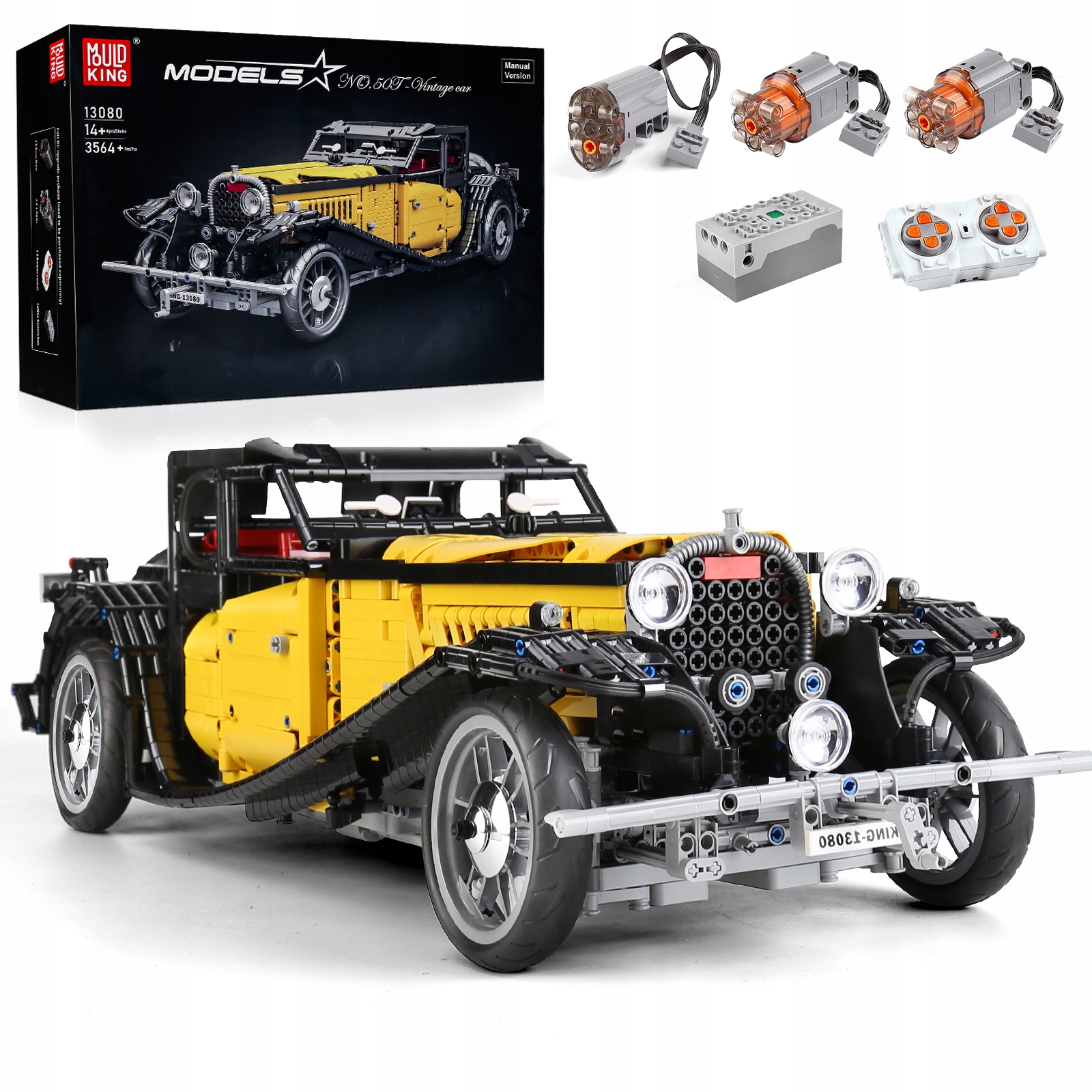 Mould king Technic RC Bugatti 50T veterán auto Stavebnice stavebnice ...