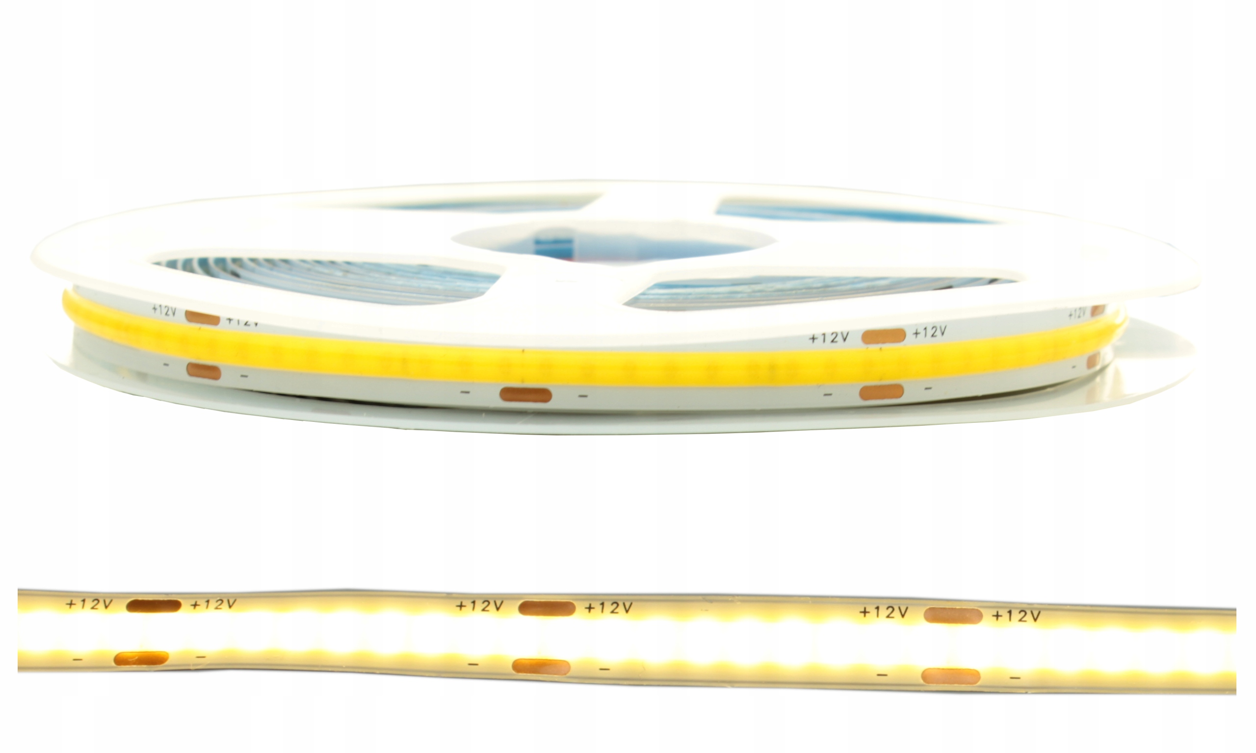 Taśma LED COB 5m 12V Metr 60W Linia LED NEON Barwa Neutralna MOCNA ...