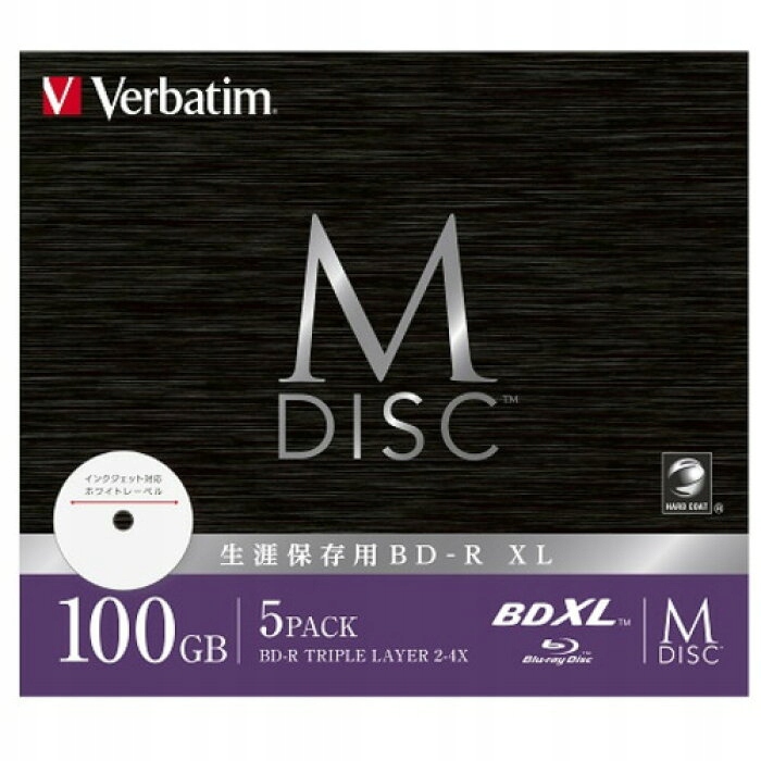 Verbatim M-DISC BD-R XL 100 GB/1-4x Krabička na šperky (5 desek) - Allegro
