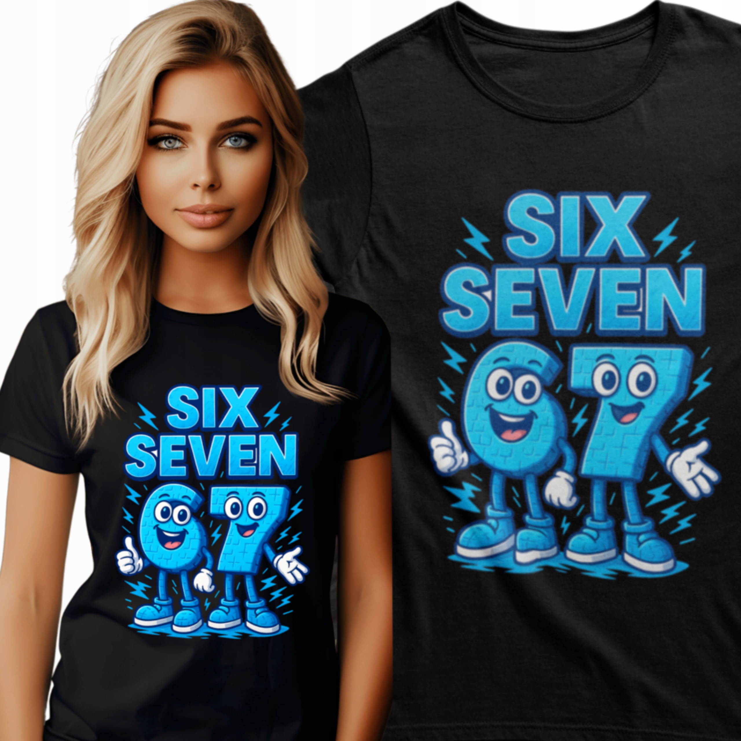 Tričko Six Seven MEME MEM Brain Rot TIK TOK Six Seven 67 za 348.00CZK ...