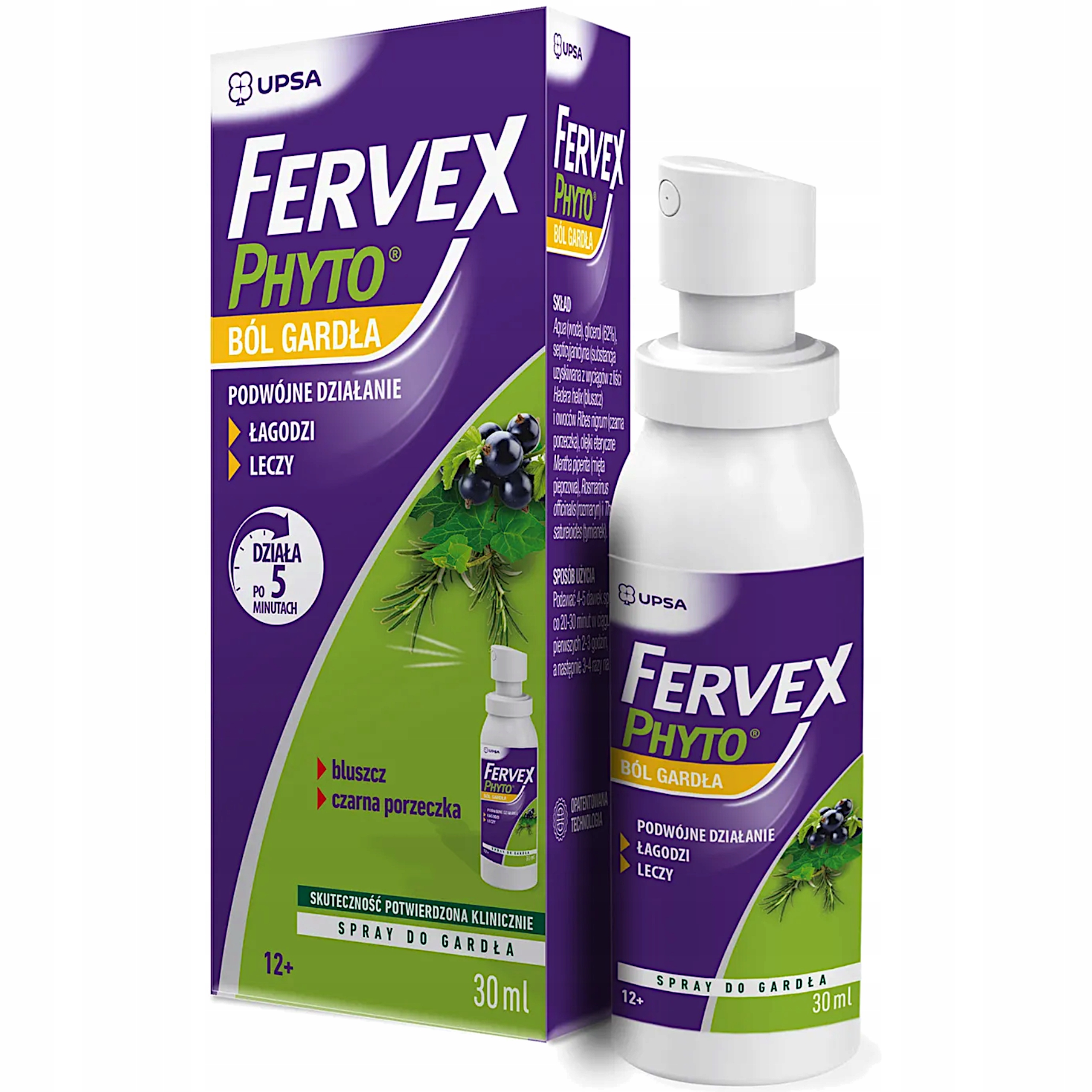 Fervex Phyto Ból Gardła, spray do gardła, 30 ml 15467057598 - Allegro.pl