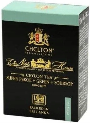 Herbata Chelton SUPER PEKOE GREEN SOURSOP Liś 100g • Cena, Opinie - Allegro