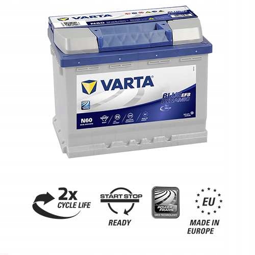 AKUMULATOR VARTA EFB 60AH 560A N60 START STOP 560500064D842 za 469 zł z WARSZAWA - Allegro.pl ...