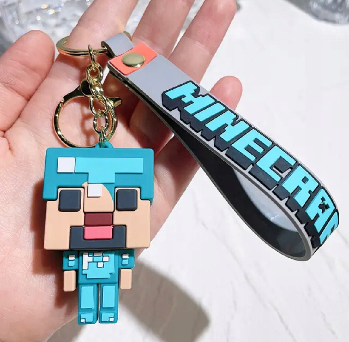 Brelok/ breloczek MINECRAFT, LUDZIK, duży ! 1 sztuka 14751128798 ...