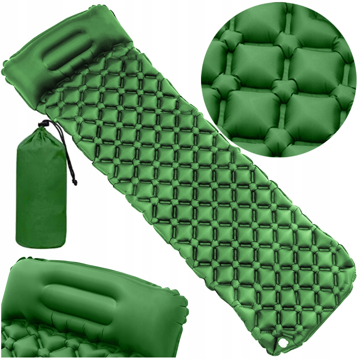 Materac Dmuchany Turystyczny Jednoosobowy Lekki Trekkingowy Pod Namiot ...