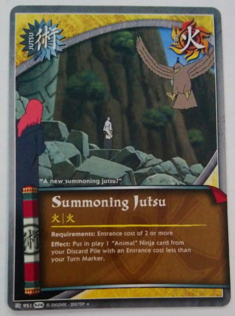 Karta Naruto CCG Jutsu Summoning Jutsu - J-951 - Stan: Używany 4.00PLN ...