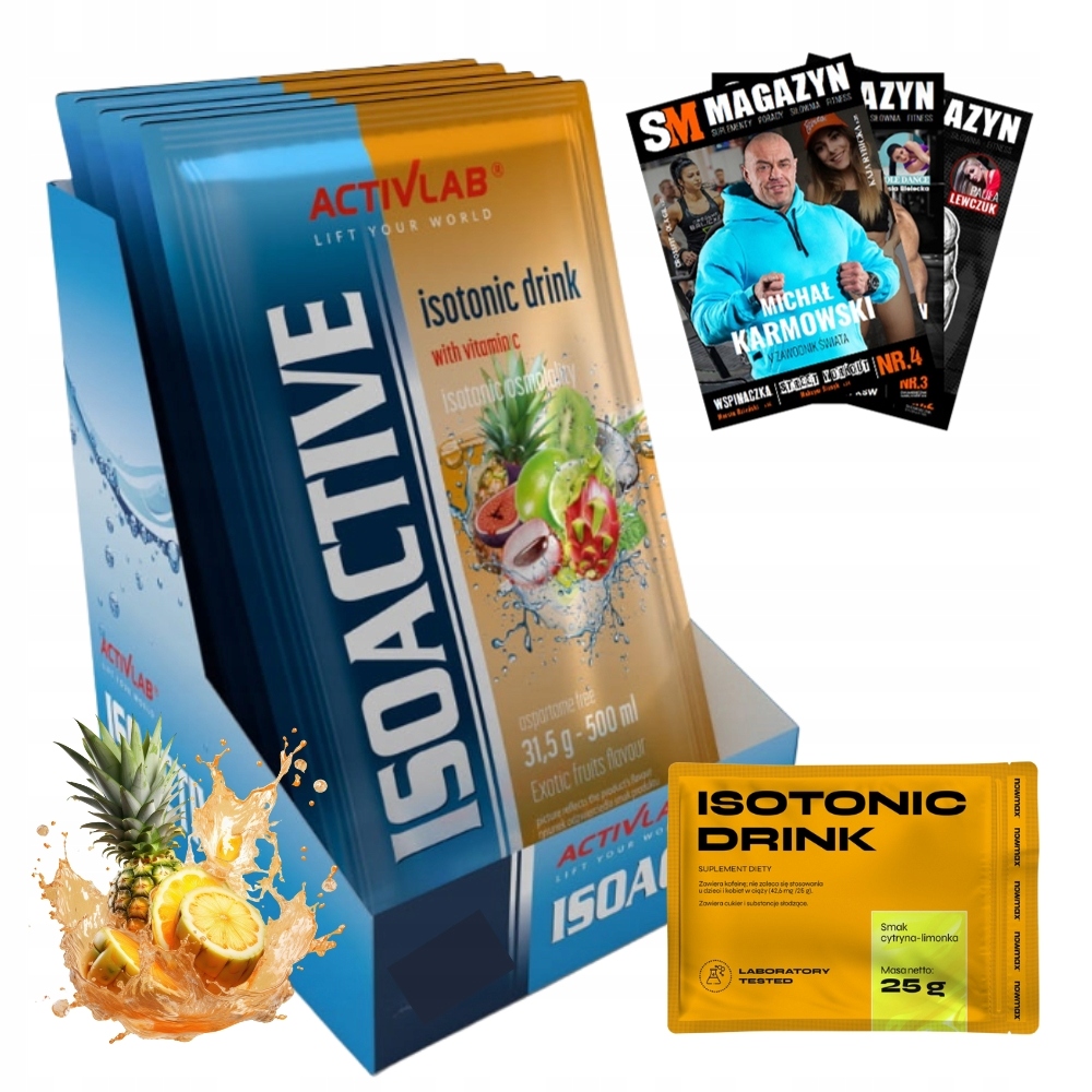 ACTIVLAB ISOACTIVE 10x 31.5g NAPÓJ IZOTONICZNY ISO + ISOTONIC DRINK - 5907368885759 - 6541989597 ...