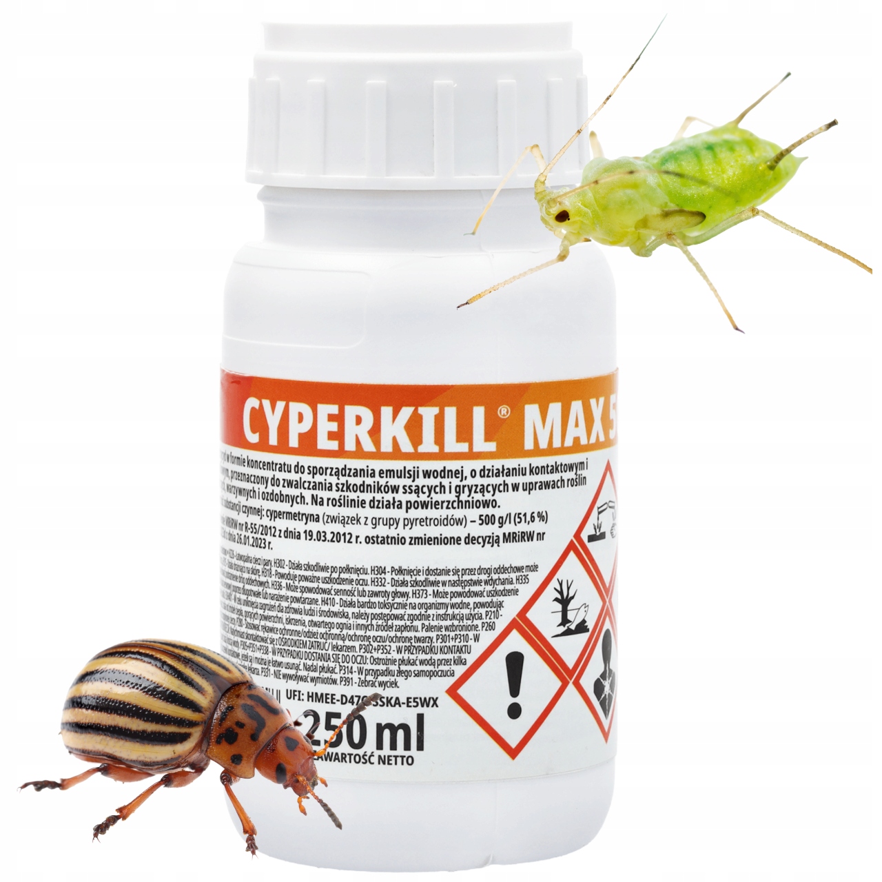 ŚRODEK PREPARAT NA MSZYCE CYPERKILL MAX 500 EC 250ML OWADOBÓJCZY DO ...