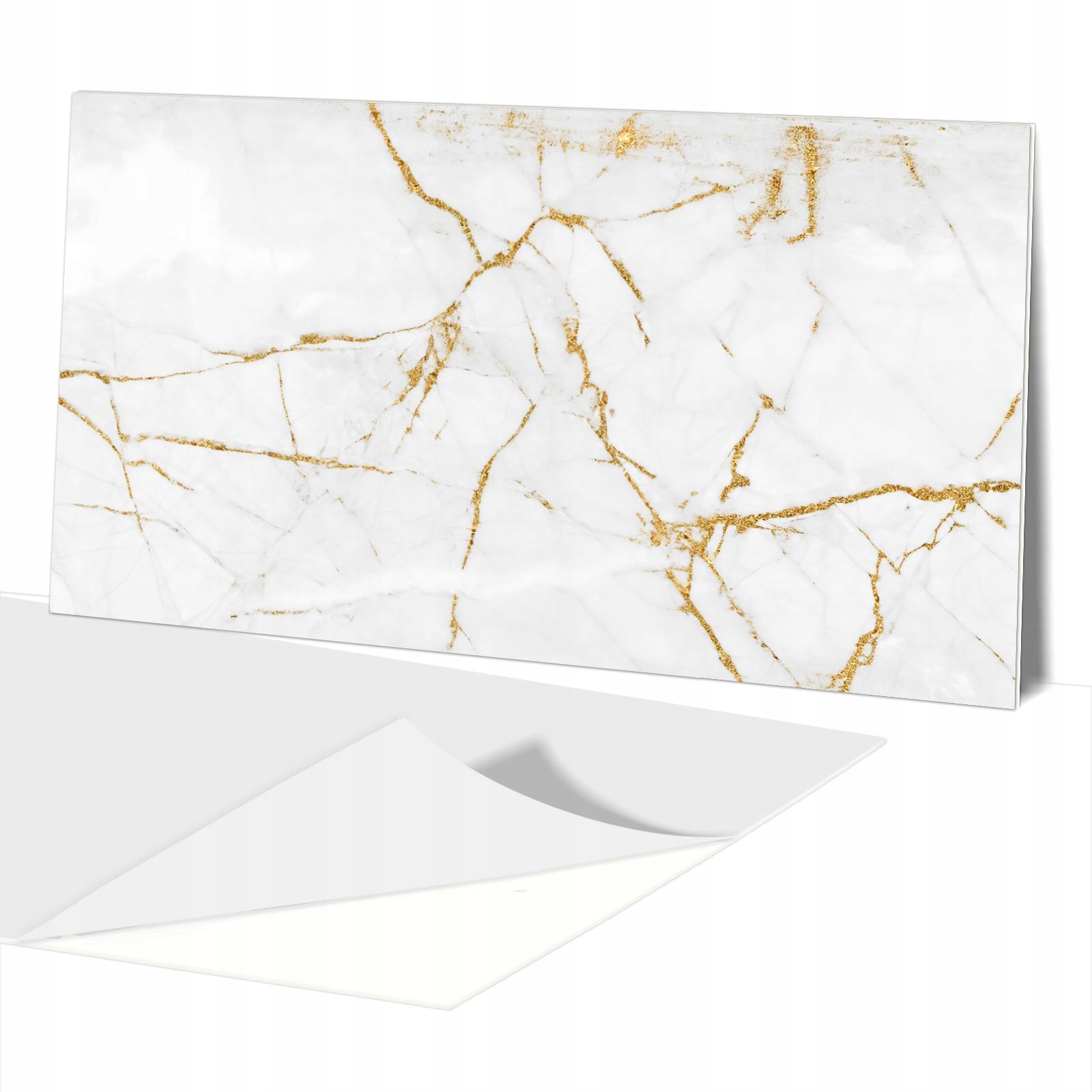 Samolepicí panel PVC panely na zeď mramor GOLD MARBLE 100x50 cm za 799 ...