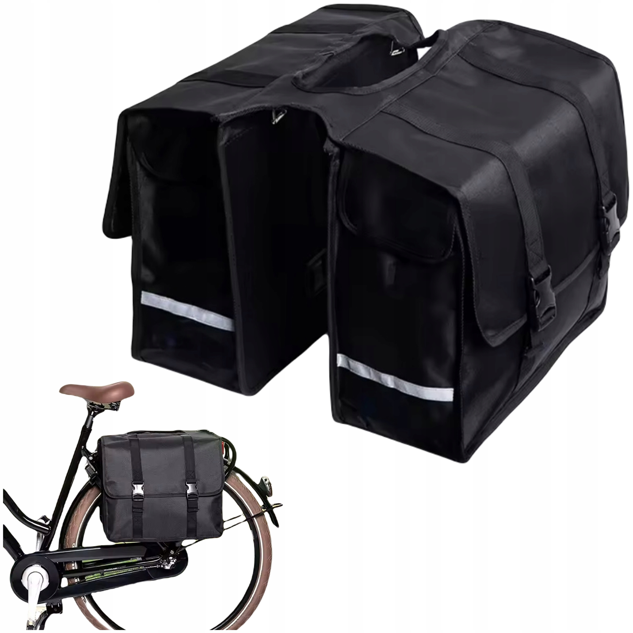 SAKWA TORBA ROWEROWA NA BAGAŻNIK ROWEROWY (28 L) TYLNA SAKWY TORBY ...