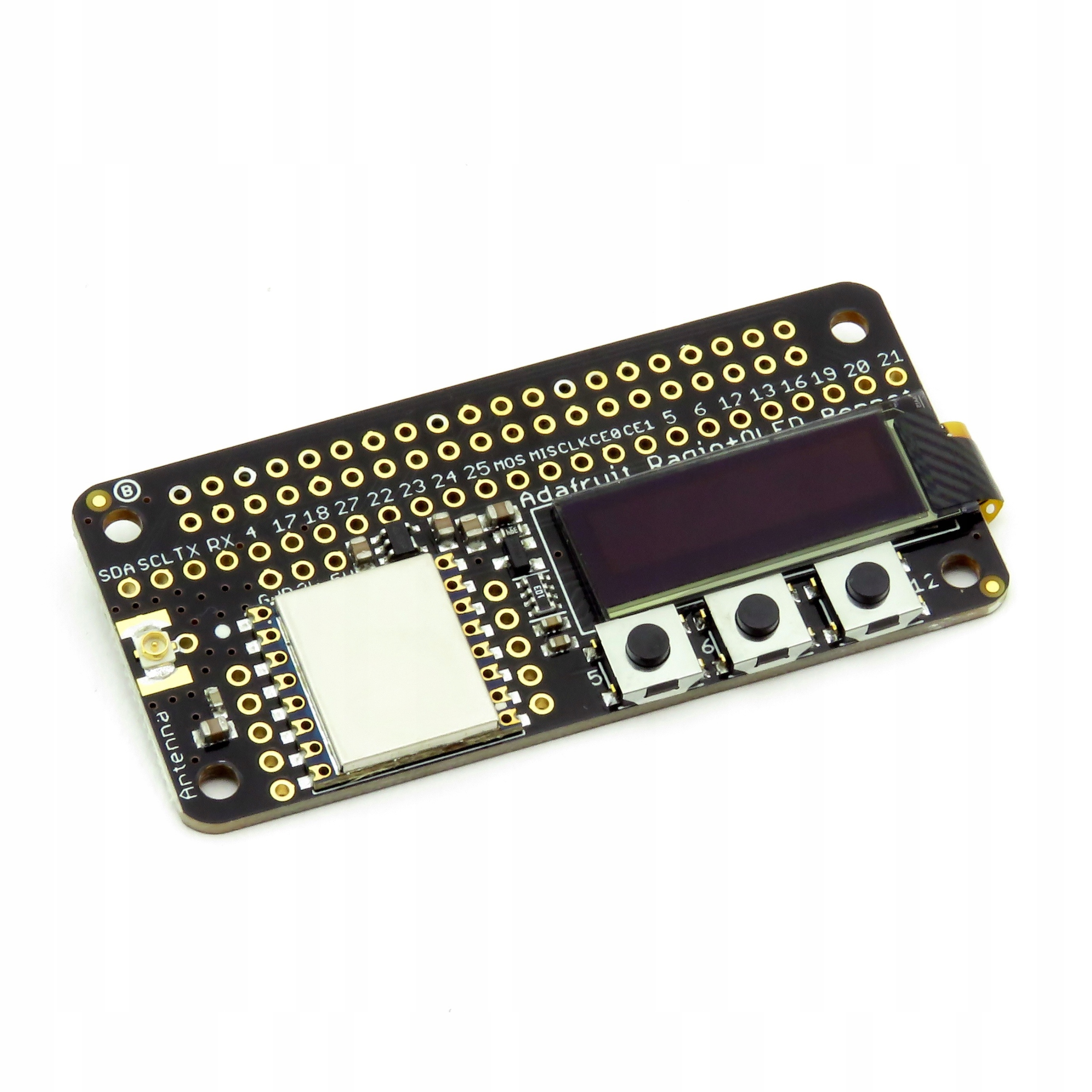 LoRa Radio Bonnet - moduł LoRa 433MHz z wyświetlaczem OLED dla ...