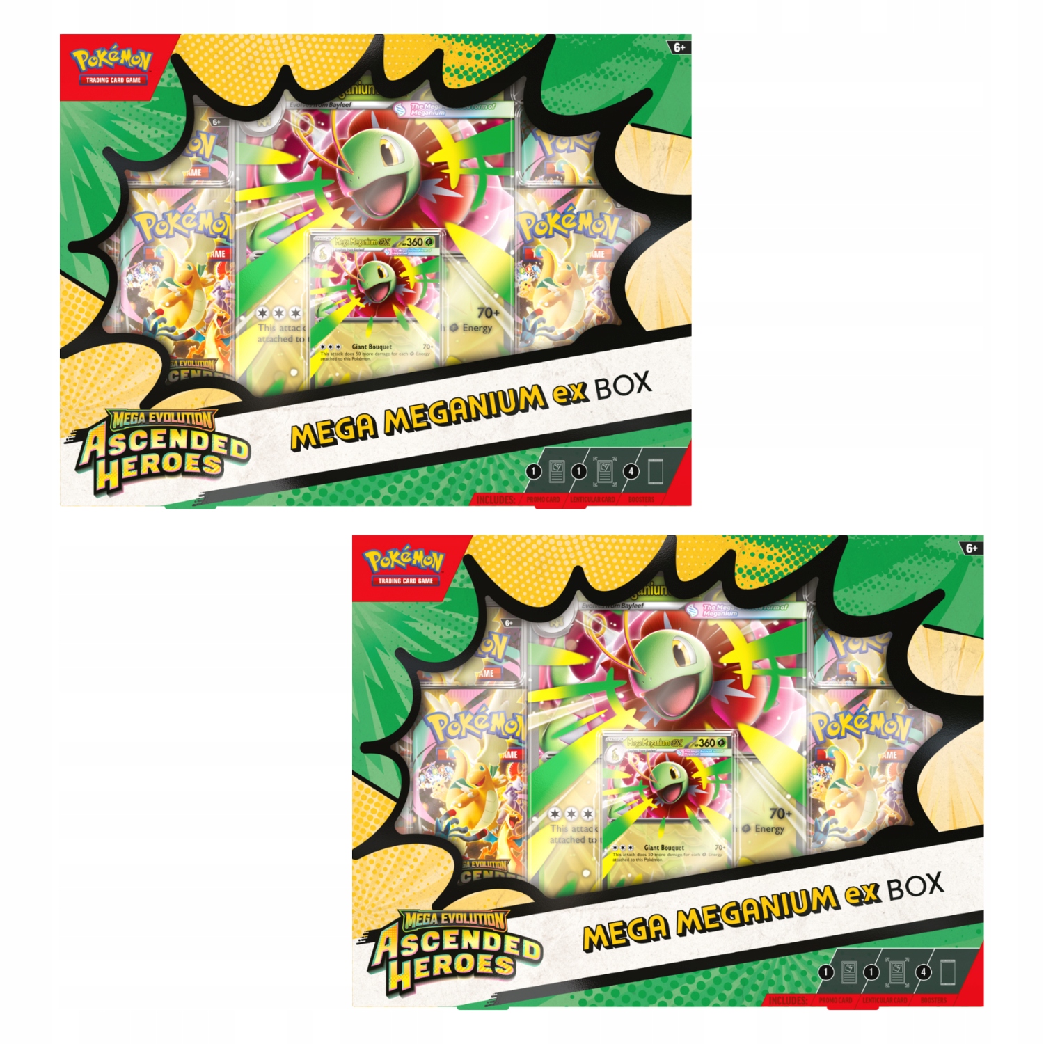 SADA 2x POKÉMON TCG: MEGA EVOLUTION ASCENDED HEROES MEGA MEGANIUM EX ...