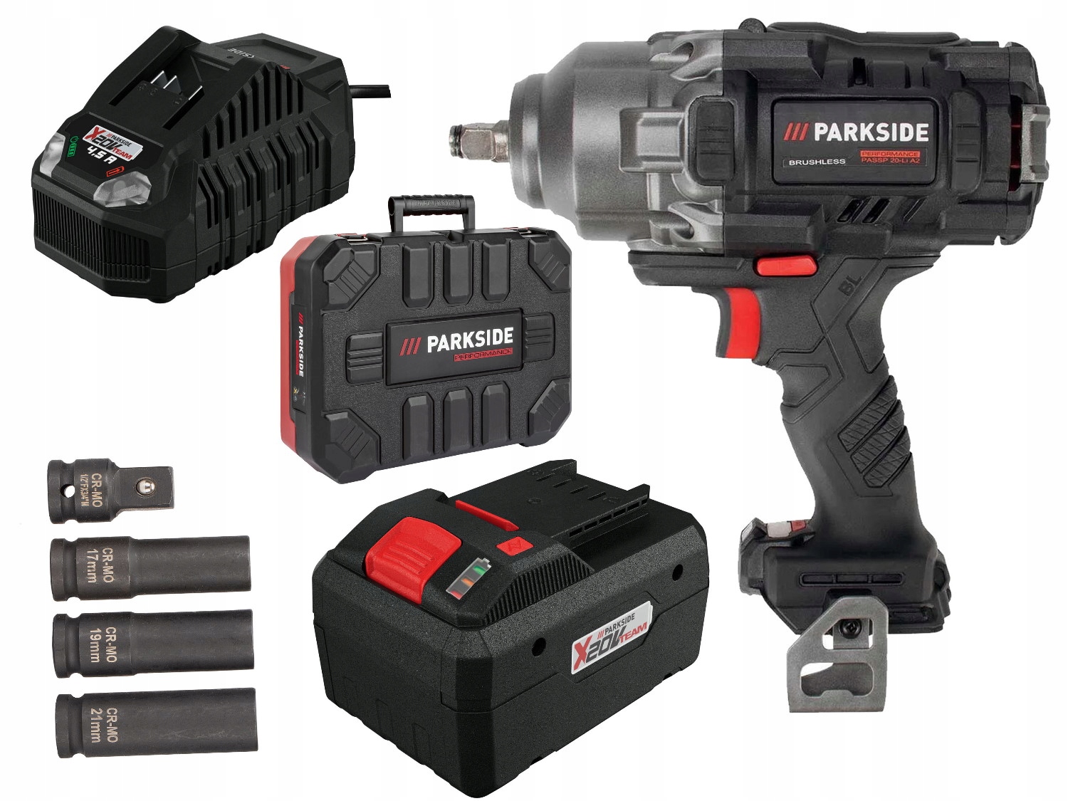 Klucz Udarowy PARKSIDE Performance 1356Nm 8Ah 20V PASSP 20-Li A2 za ...