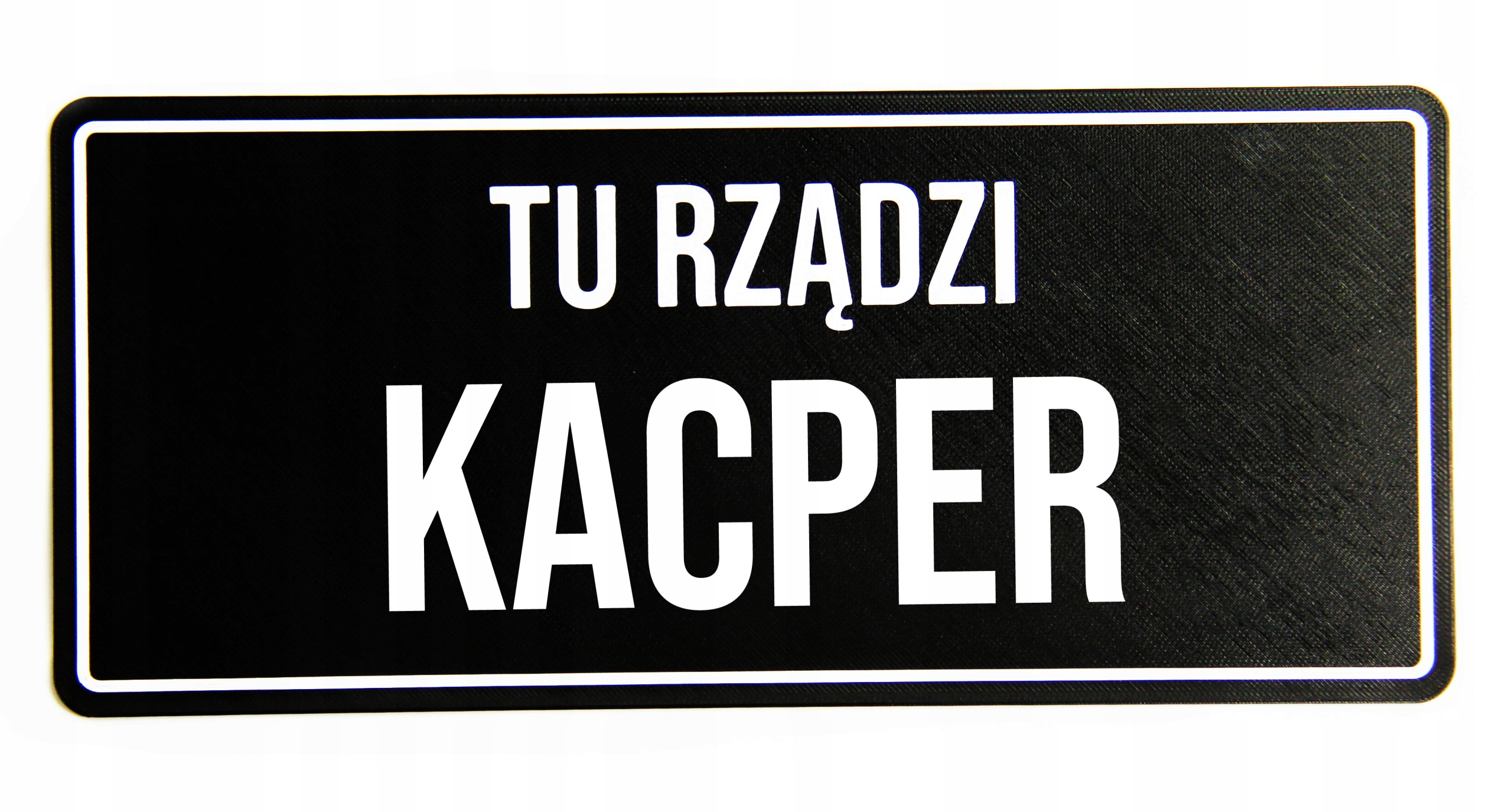 Tabliczka Tu Rządzi Kacper Znak 13186956580 - Allegro.pl