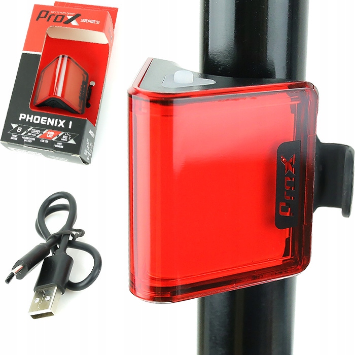 LAMPA TYŁ PROX PHOENIX I LED 50Lm, 350 mAh, USB-C - 5905247005687 ...