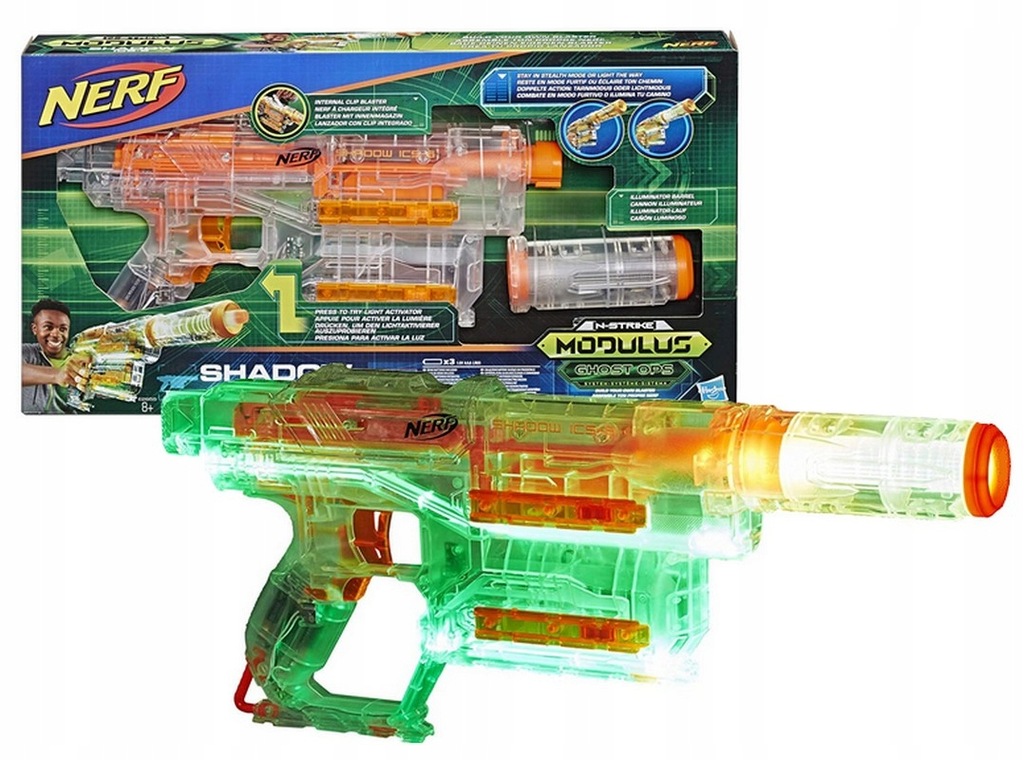 NERF N-STRIKE MODULUS SHADOW ICS-6 HASBRO E2655 (5010993549122) • Cena ...