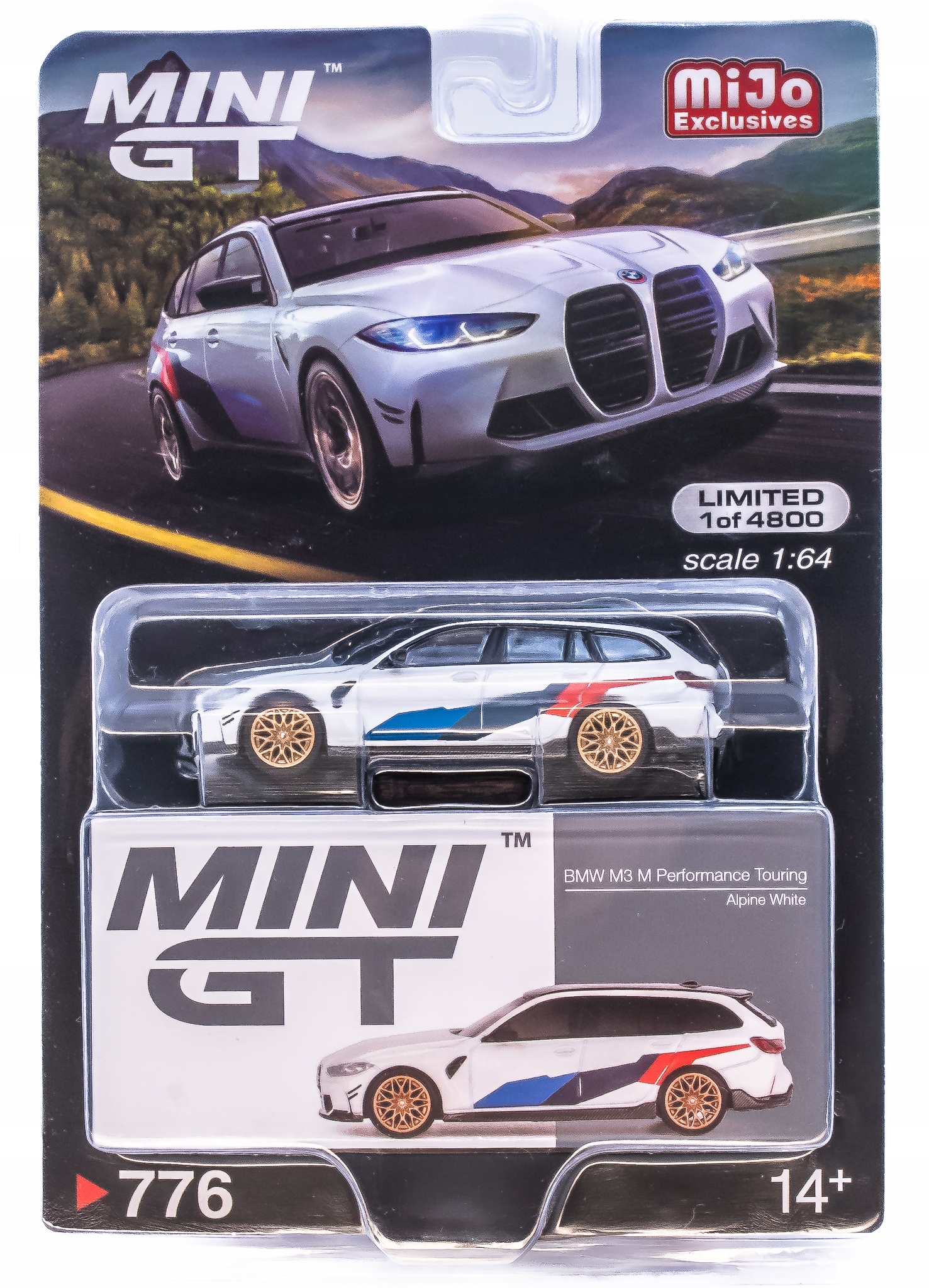 Mini GT x MiJo Excl. - BMW M3 M Performance Touring - Alpine White - 1: ...
