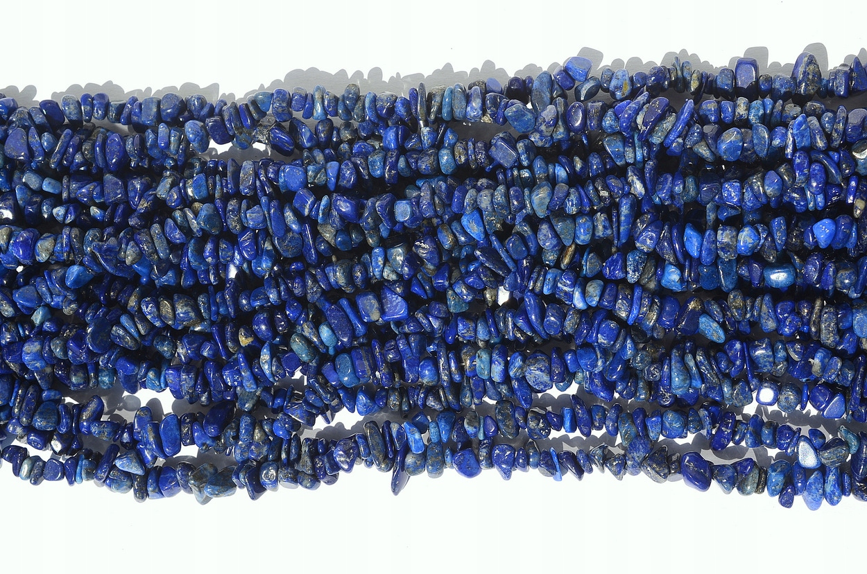 LAPIS LAZULI LAZURYT NASZYJNIK - sieczka 80 cm • Cena, Opinie ...
