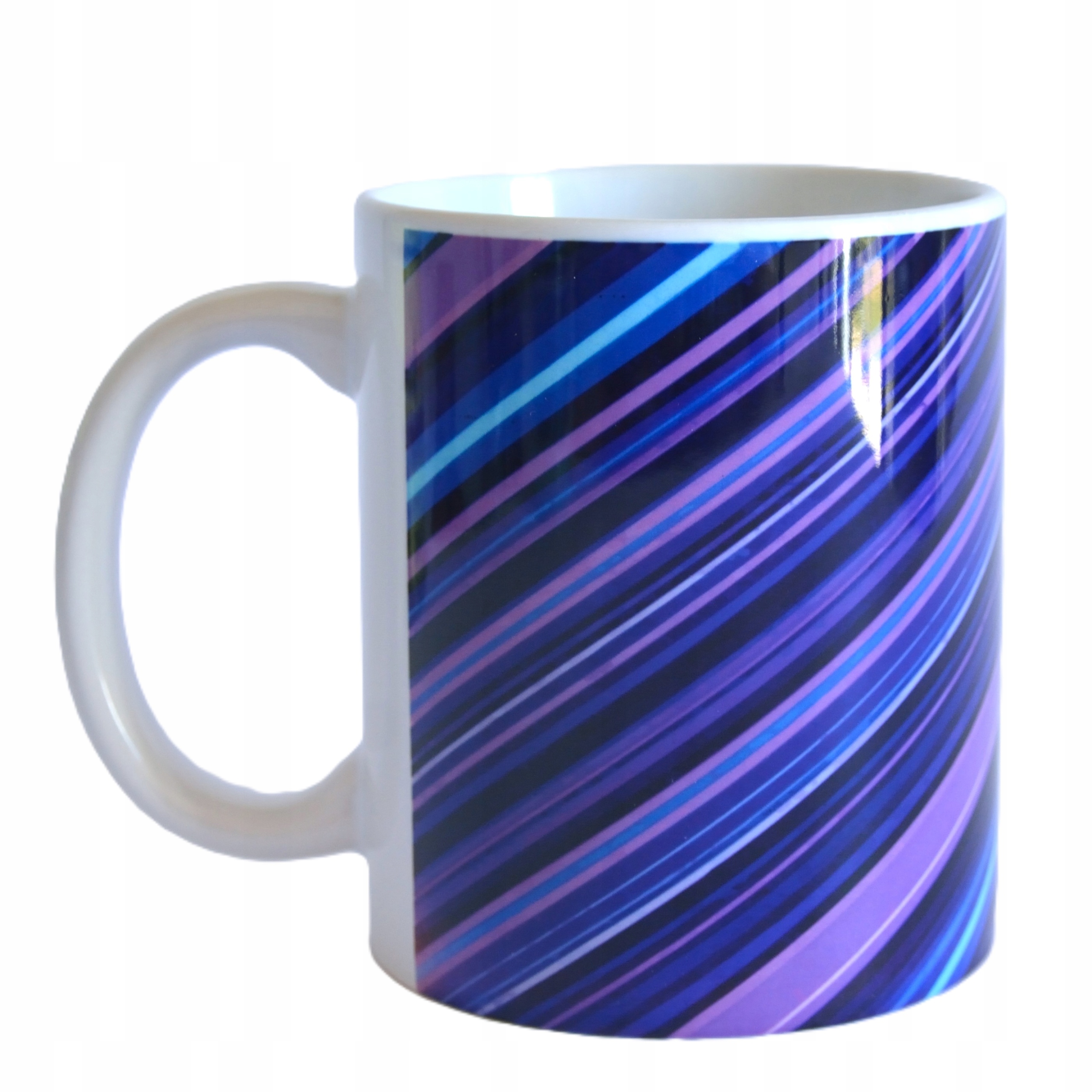 Kubek z nadrukiem 81 PIONOWE LINIE ceramika 330 ml • Cena, Opinie • Kubki 17682751034 • Allegro